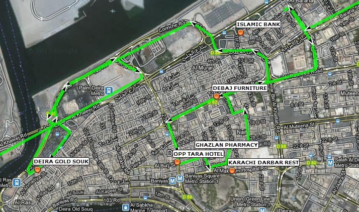 Bus 165 - Map